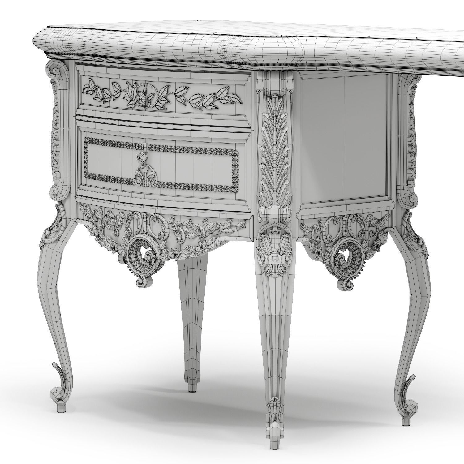 Silik Vesta Dressing Table 3D model | CGTrader