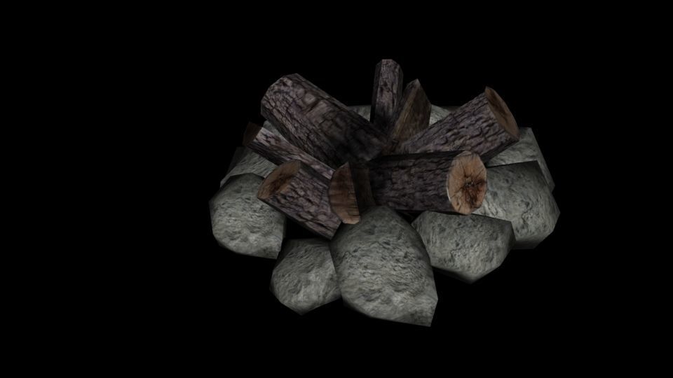 fire wood low poly free VR / AR / low-poly 3D model | CGTrader
