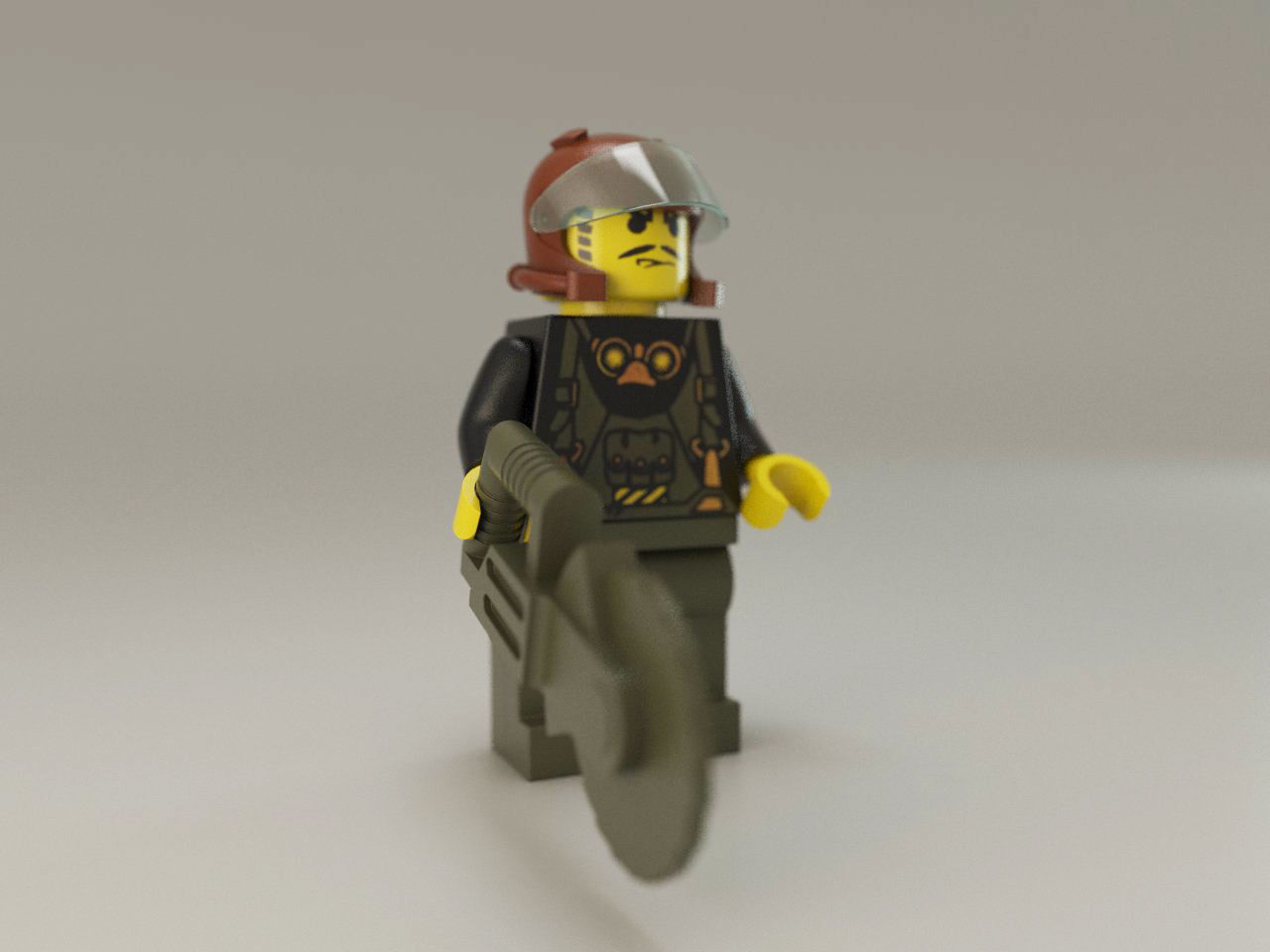 LEGO Rock Raiders figure 3D model | CGTrader