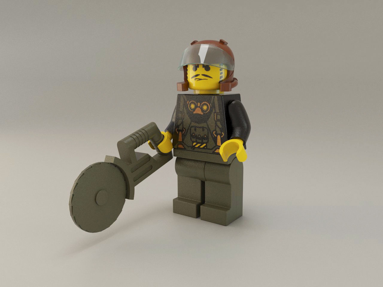 LEGO Rock Raiders figure 3D model | CGTrader