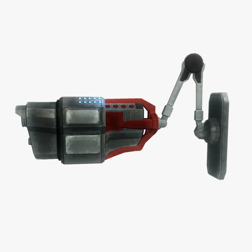 3D model Security camera 04 sci-fi low poly rigged VR / AR / low-poly ...