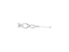 Oval Link Diamond Bracelet Modern Open Gold Link Bracelet 3D model 3D ...
