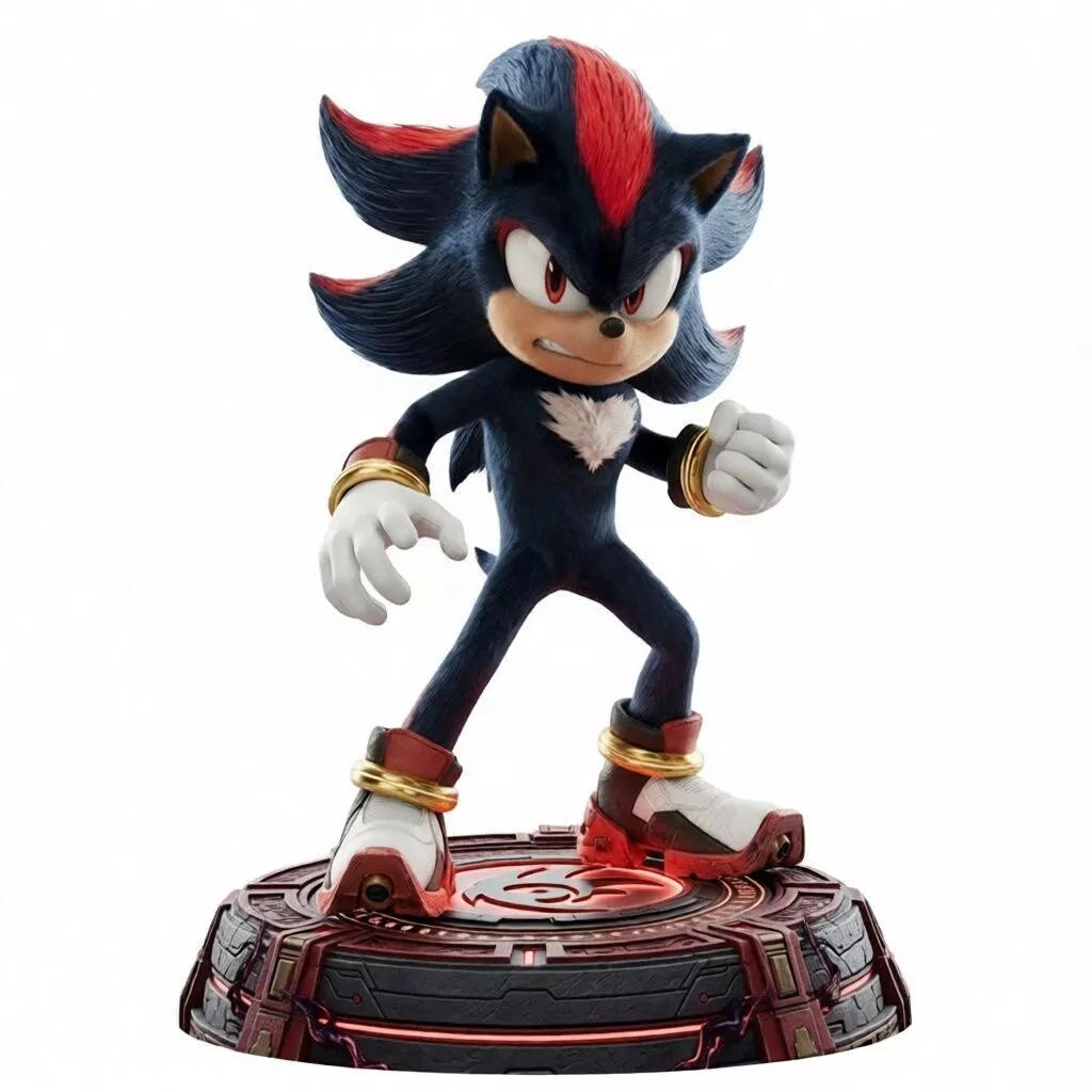 Dark Speed Hedgehog Hero STL 3D Print Figure 100mm Base 3D model 3D ...