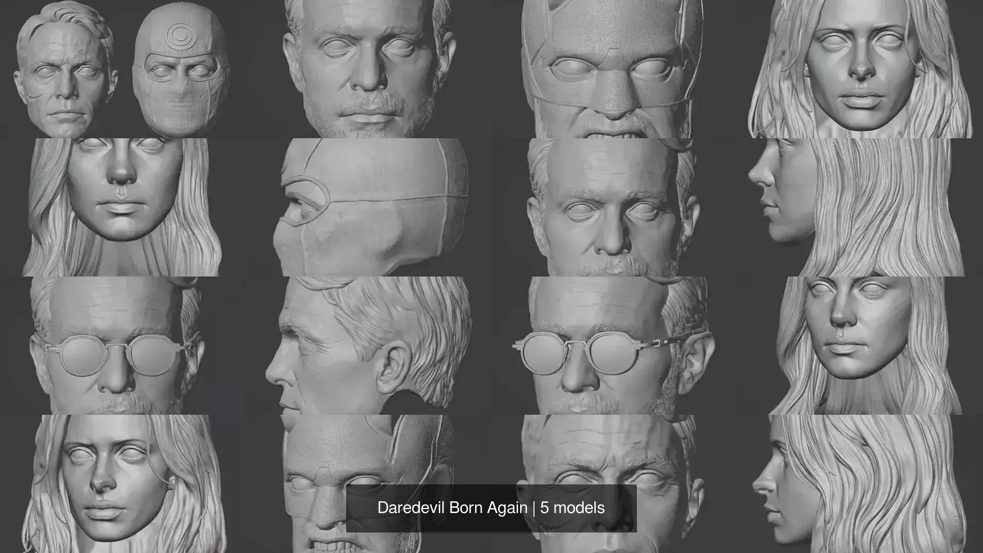 Daredevil Born Again 3D Model Pack 3D printable | CGTrader