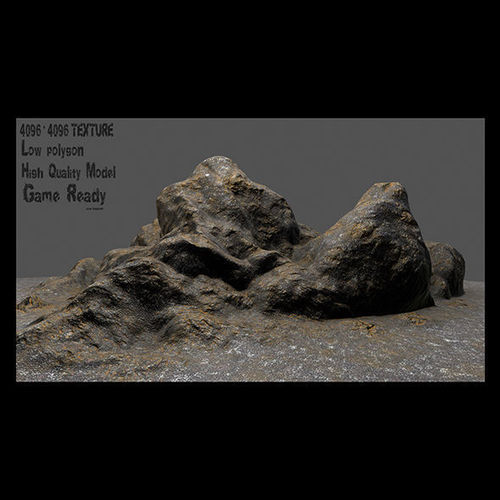 3D model Rock formation VR / AR / low-poly | CGTrader