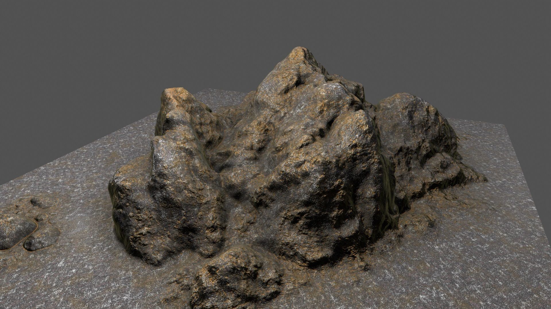 3D model Rock formation VR / AR / low-poly | CGTrader