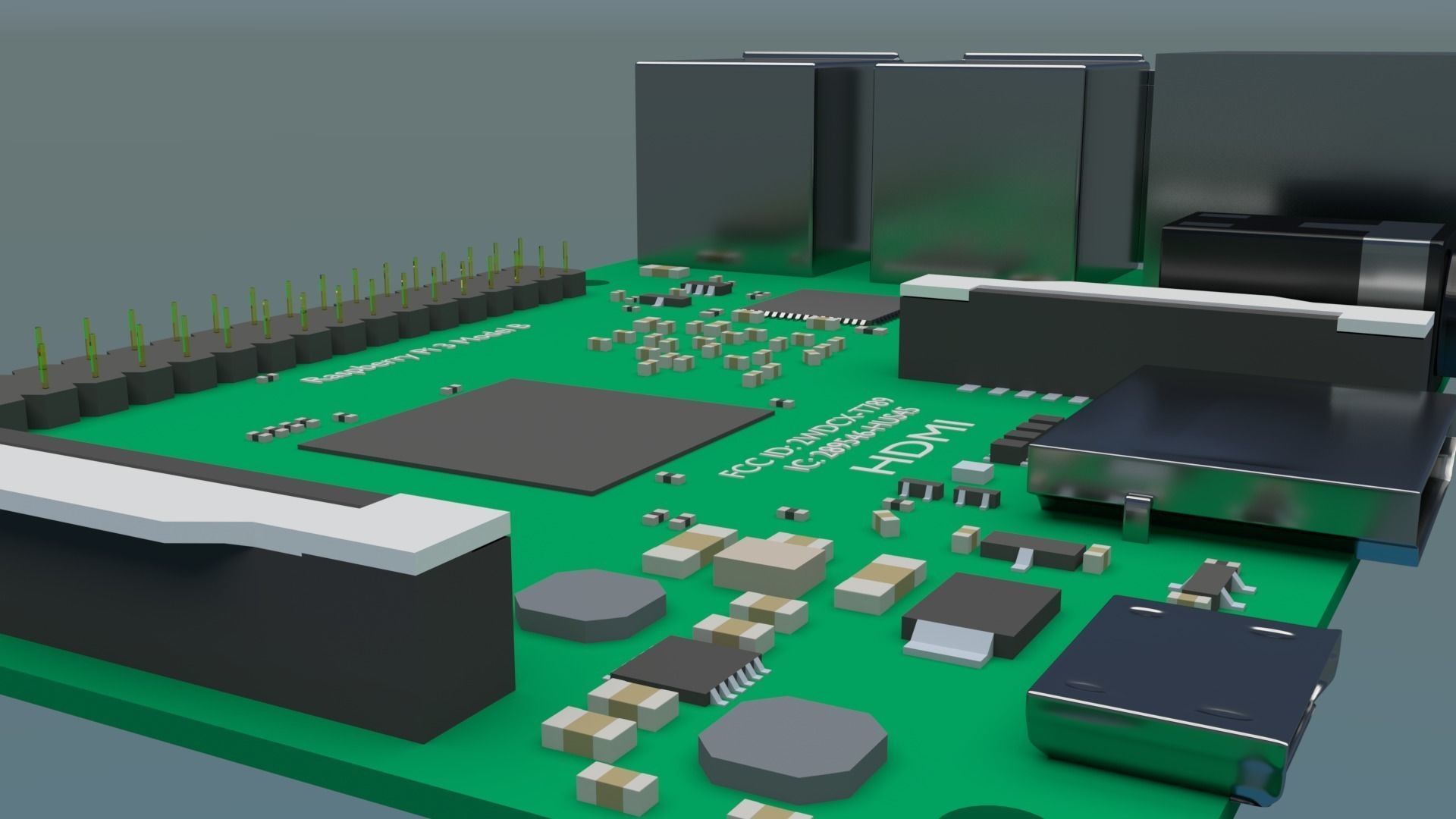 Raspberry Pi 3 Model B 3D model | CGTrader