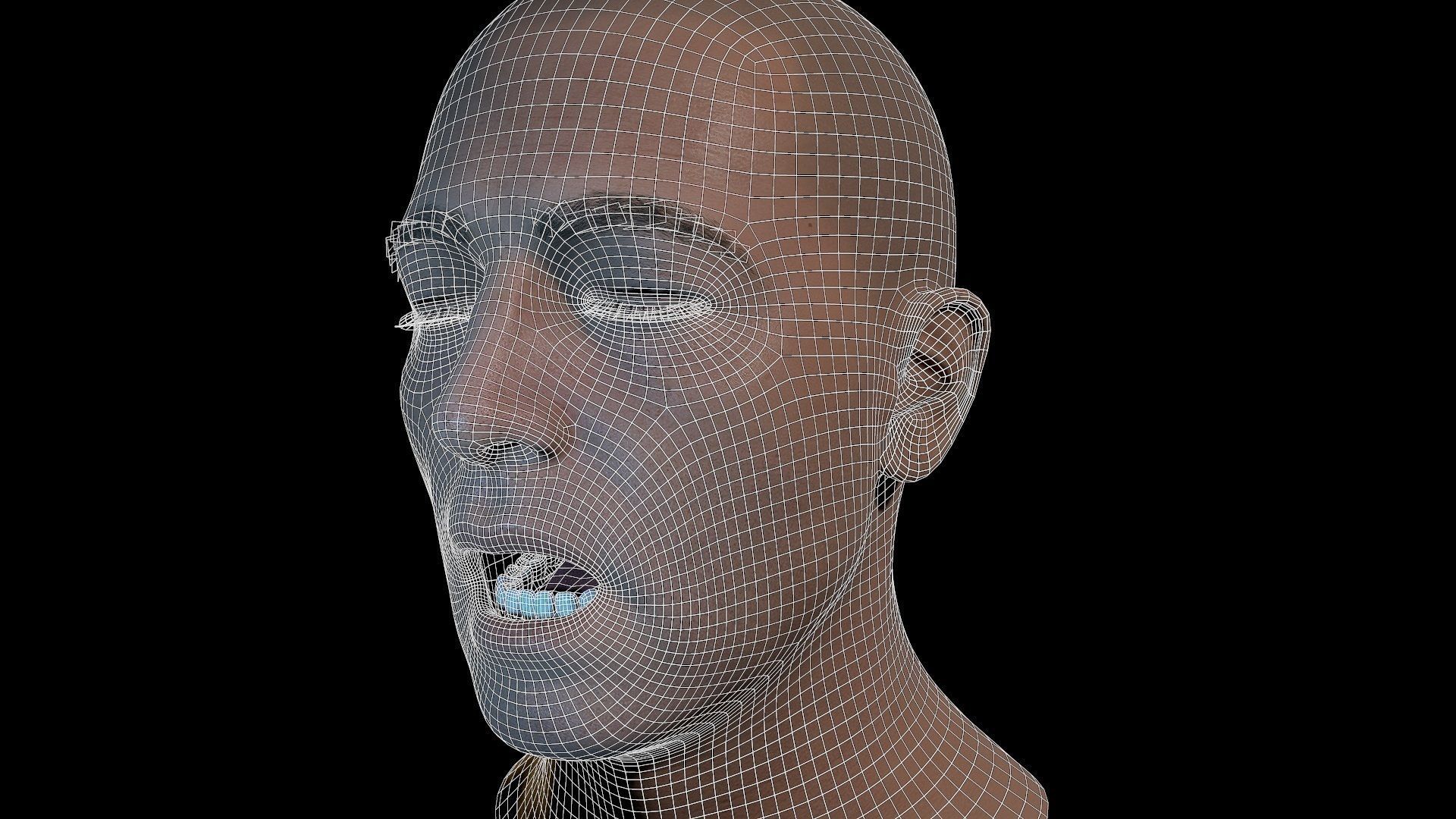 3D model Average Caucasian Male Head VR / AR / low-poly | CGTrader