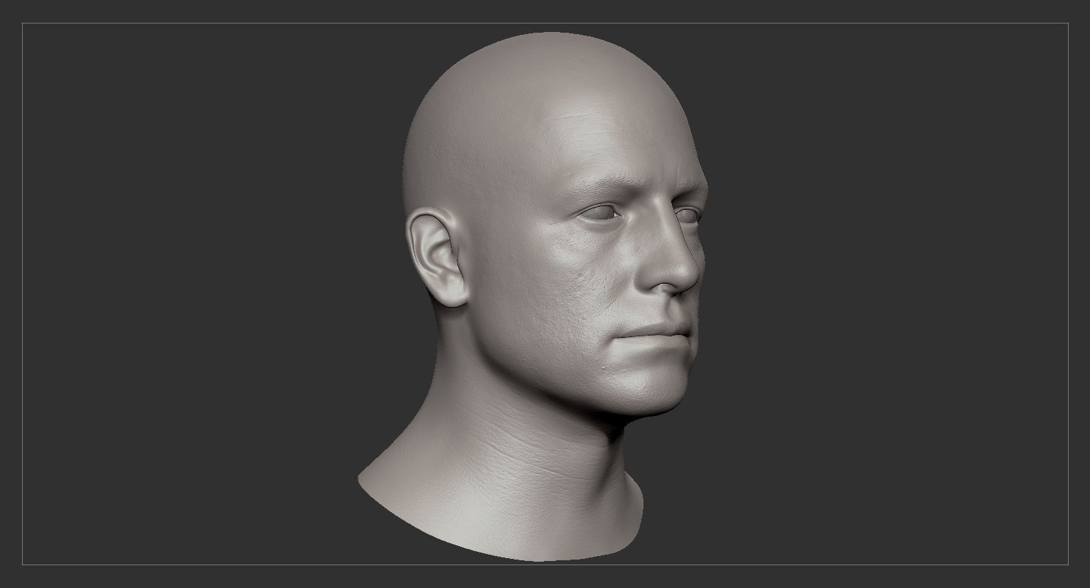 3D model Average Caucasian Male Head VR / AR / low-poly | CGTrader