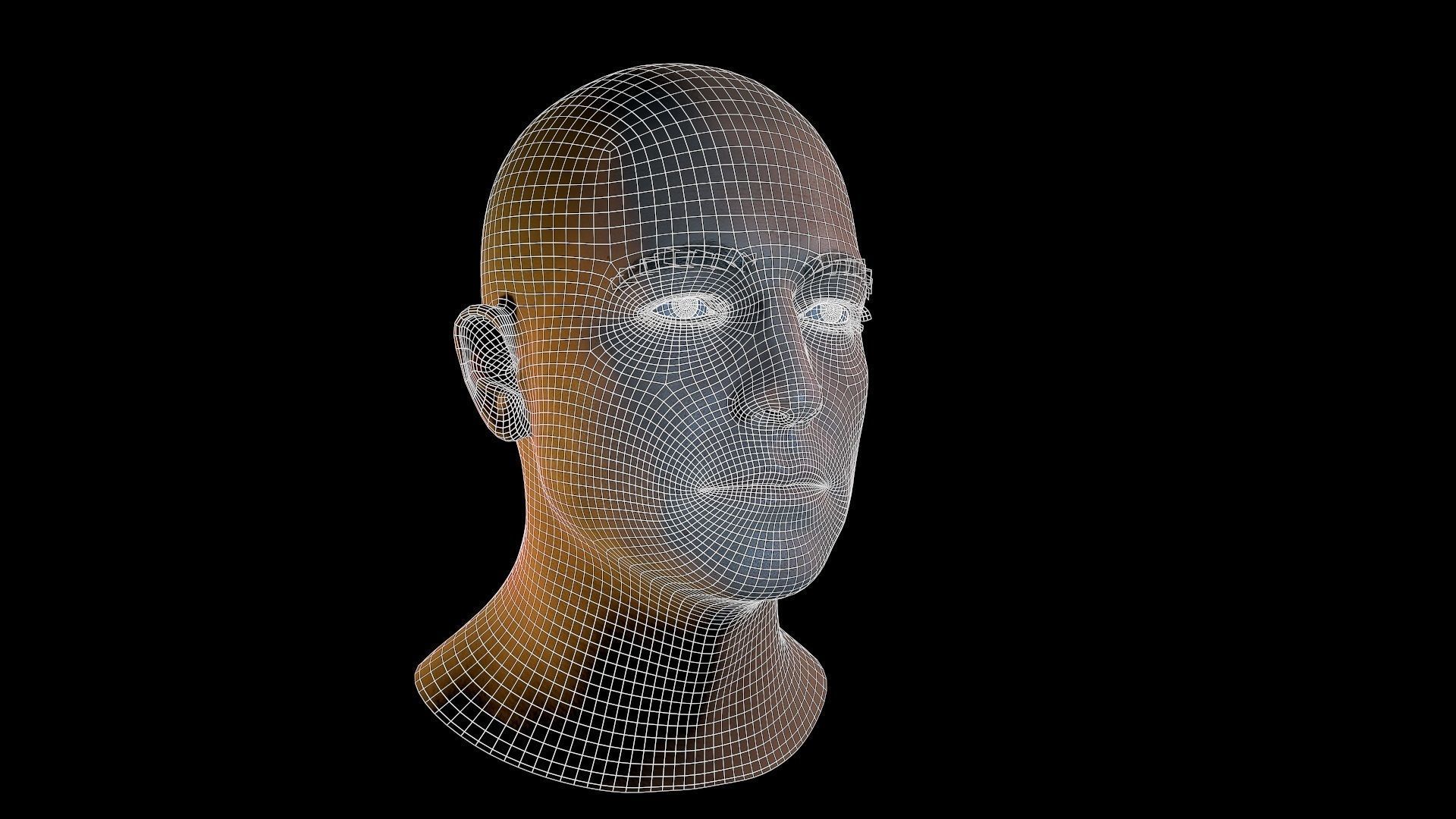 3D model Average Caucasian Male Head VR / AR / low-poly | CGTrader