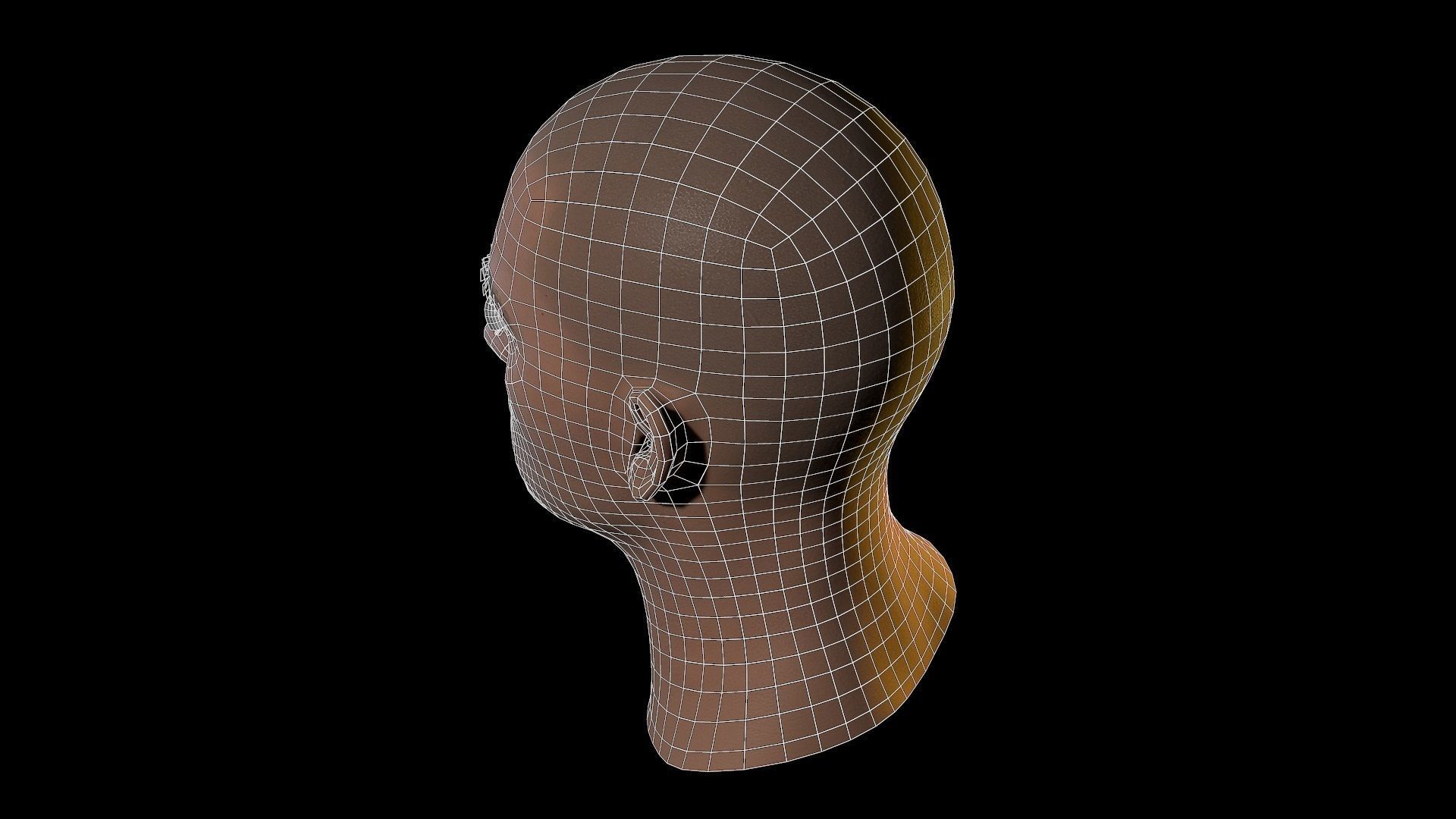 3D model Average Caucasian Male Head VR / AR / low-poly | CGTrader