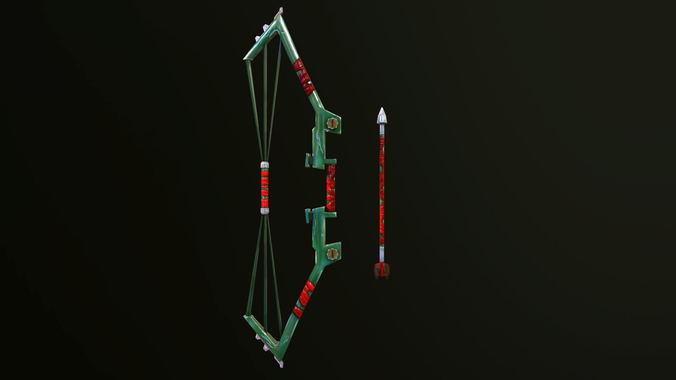 Metal Bow and Arrow free VR / AR / low-poly 3D model | CGTrader