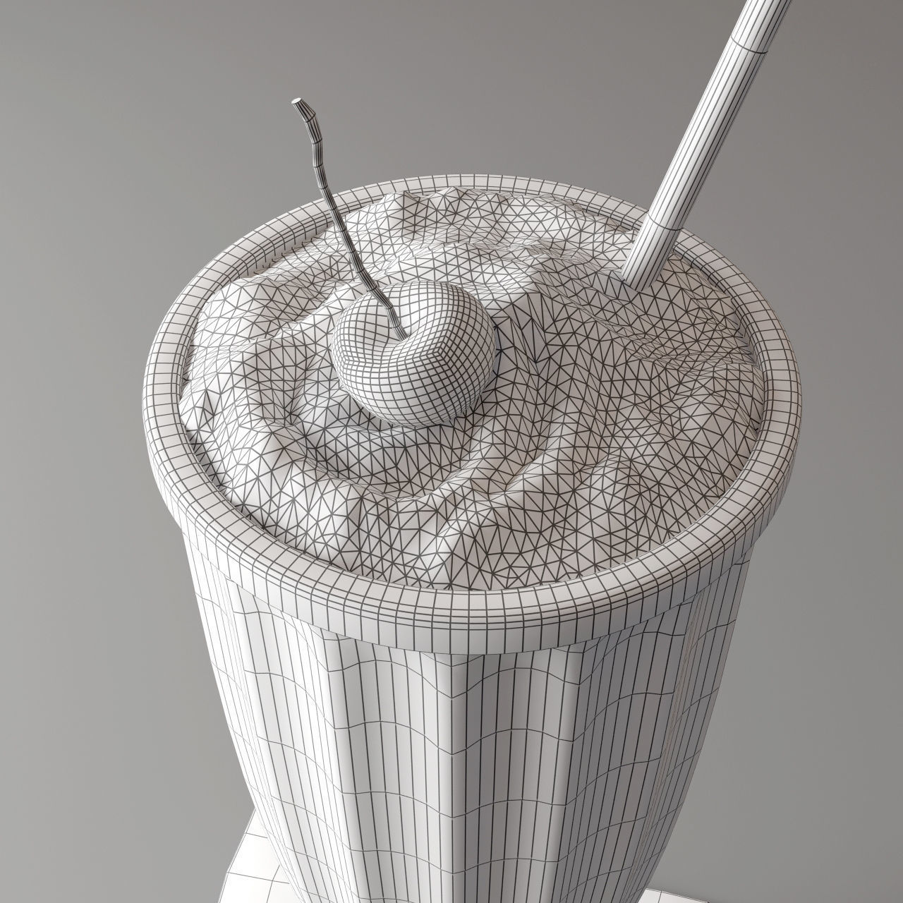 Milkshake 3D model | CGTrader
