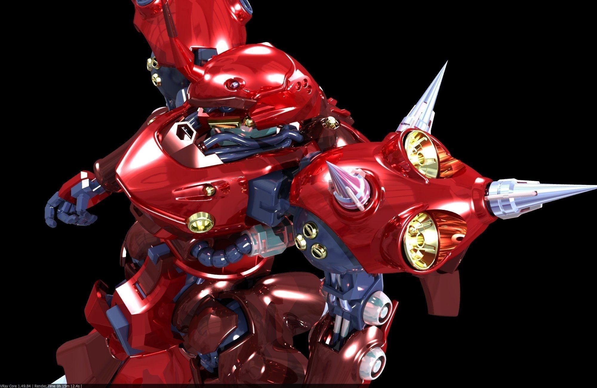 Kampfer custom in mobile suits gundam 3D model 3D printable | CGTrader