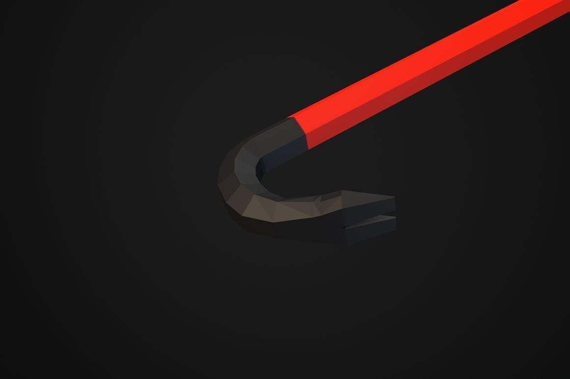 3D model Low Poly Crowbar Pack VR / AR / low-poly | CGTrader