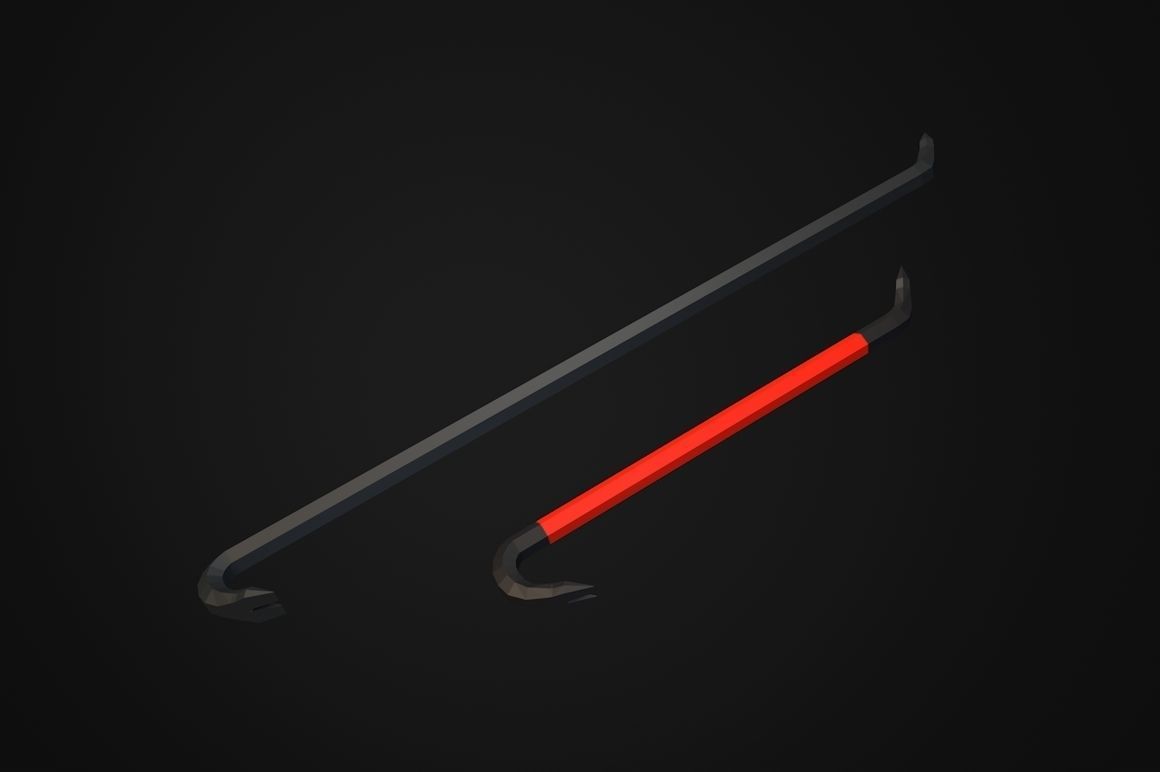 3D model Low Poly Crowbar Pack VR / AR / low-poly | CGTrader