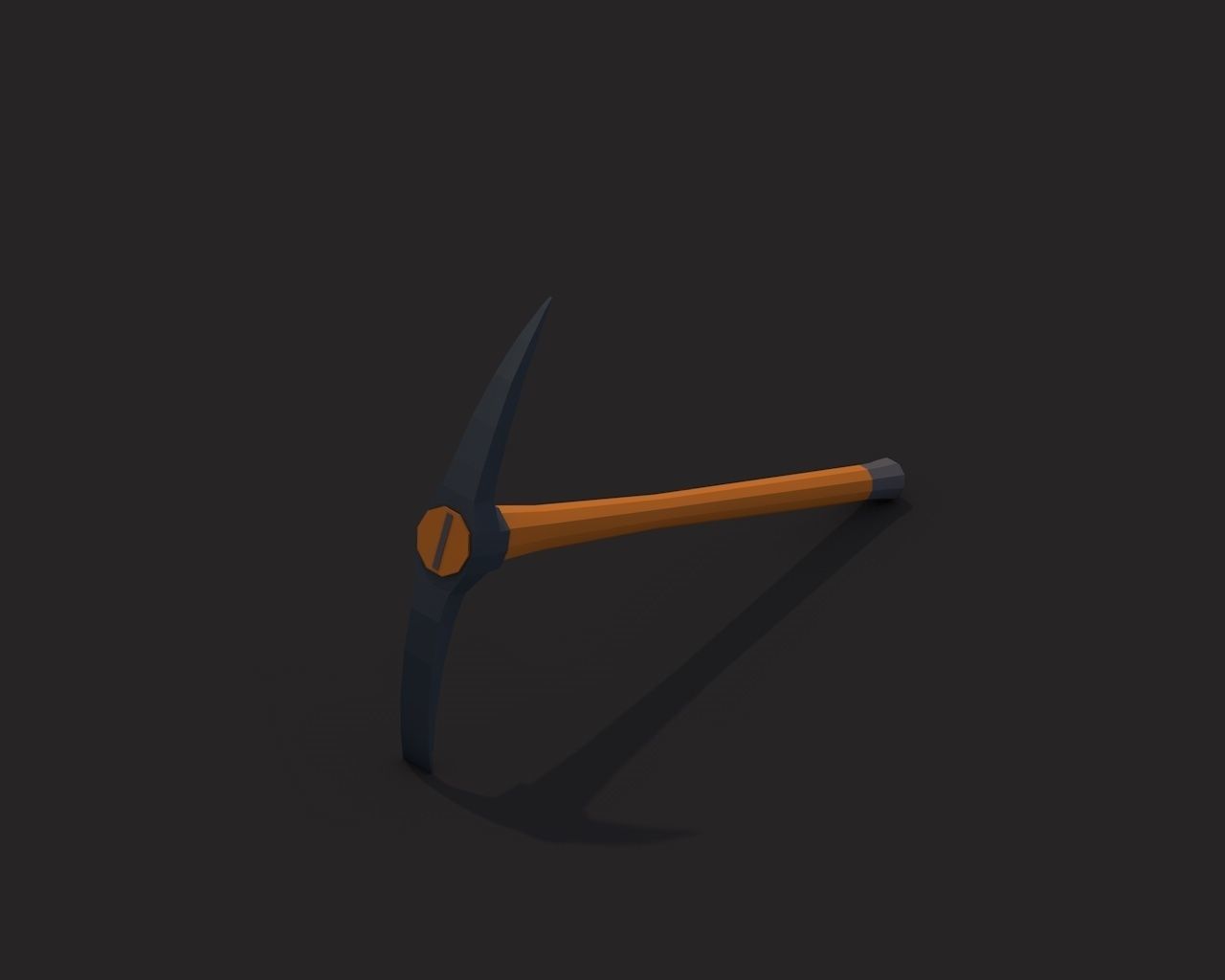 3D model Low Poly Pickaxe v1 VR / AR / low-poly | CGTrader