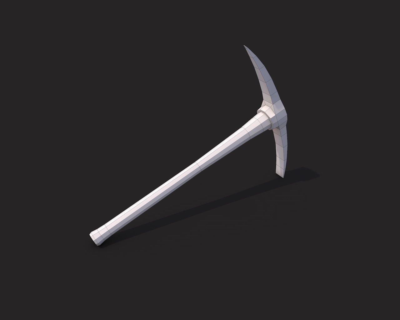 3D model Low Poly Pickaxe v1 VR / AR / low-poly | CGTrader