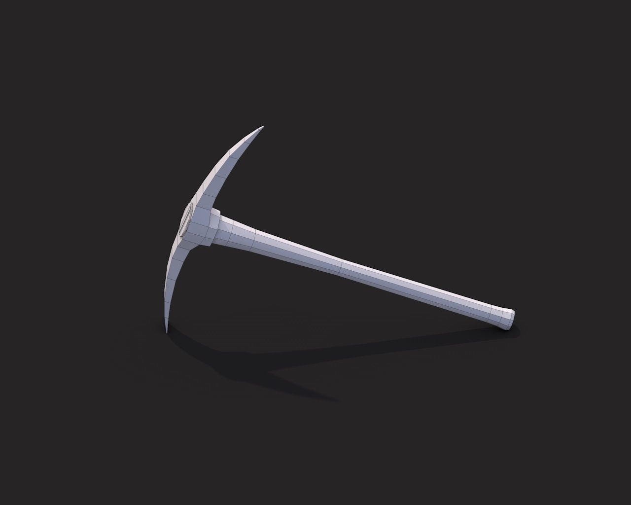 3D model Low Poly Pickaxe v1 VR / AR / low-poly | CGTrader
