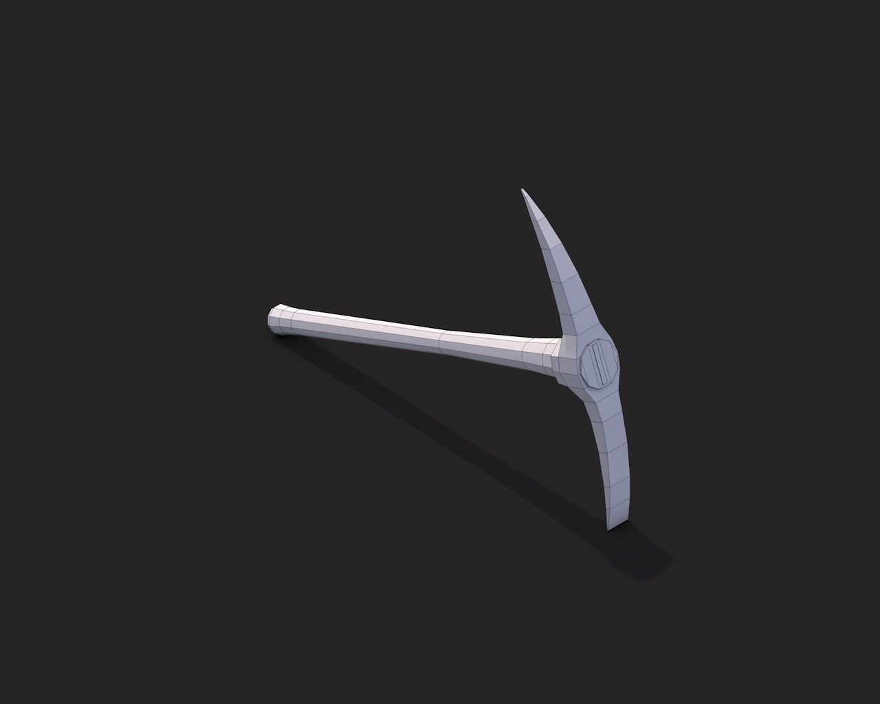 3D model Low Poly Pickaxe v1 VR / AR / low-poly | CGTrader