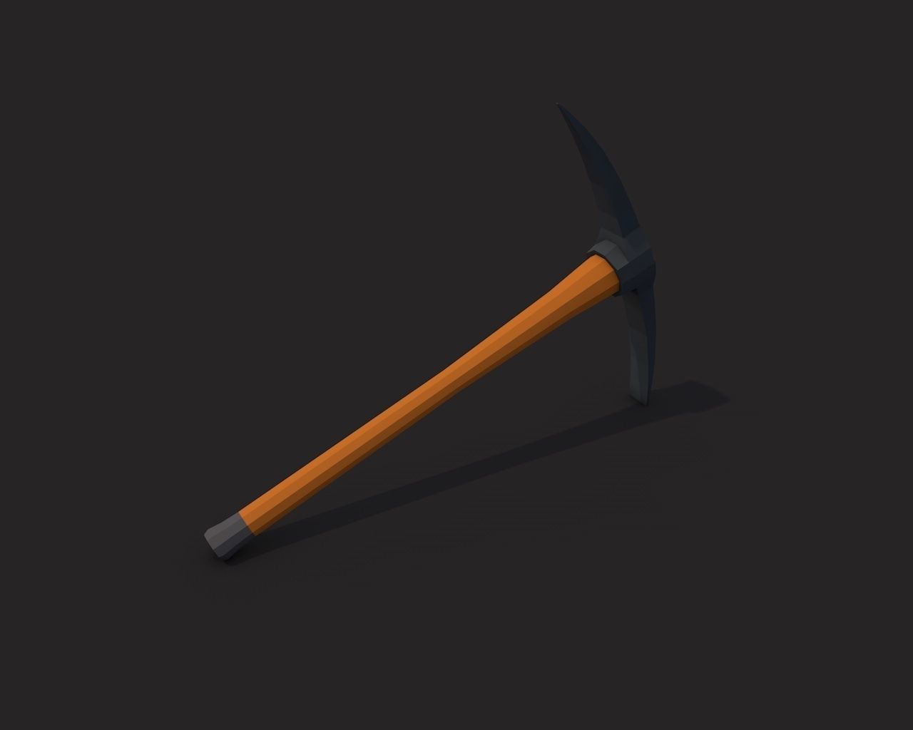 3D model Low Poly Pickaxe v1 VR / AR / low-poly | CGTrader