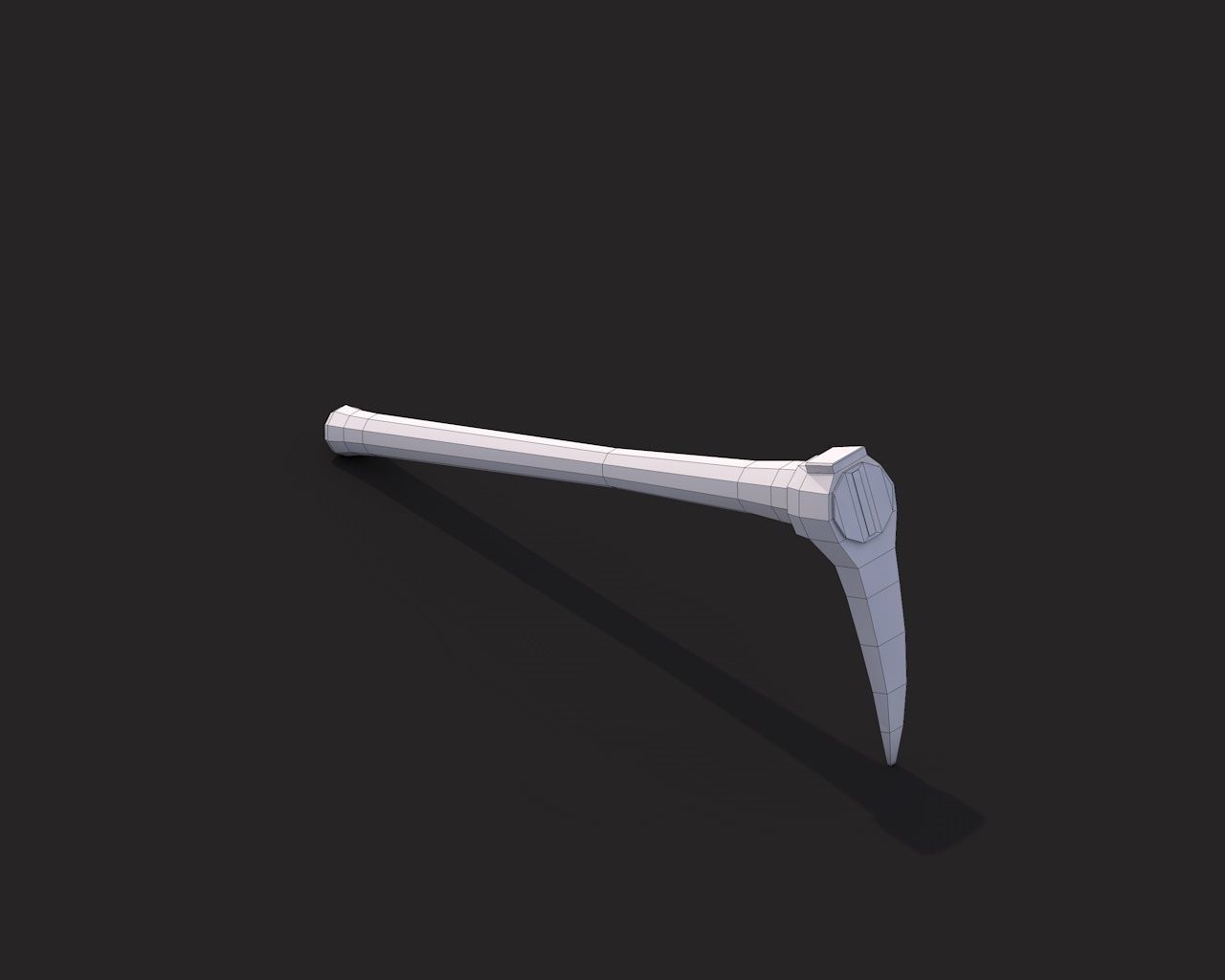 3D model Low Poly Pickaxe v2 VR / AR / low-poly | CGTrader