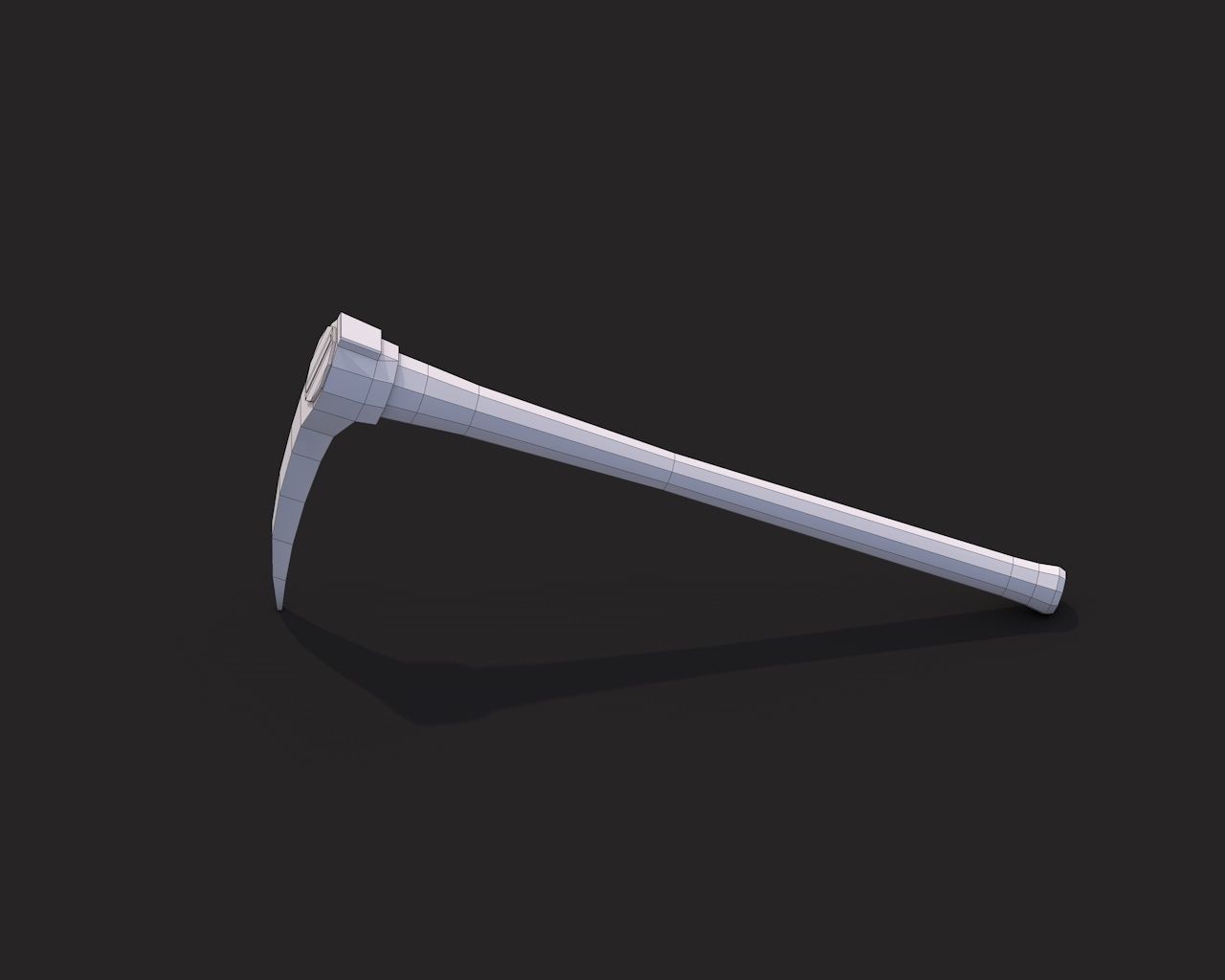 3D model Low Poly Pickaxe v2 VR / AR / low-poly | CGTrader