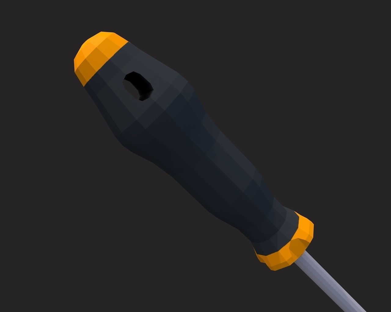 3D model Low Poly Screwdriver V2 VR / AR / low-poly | CGTrader