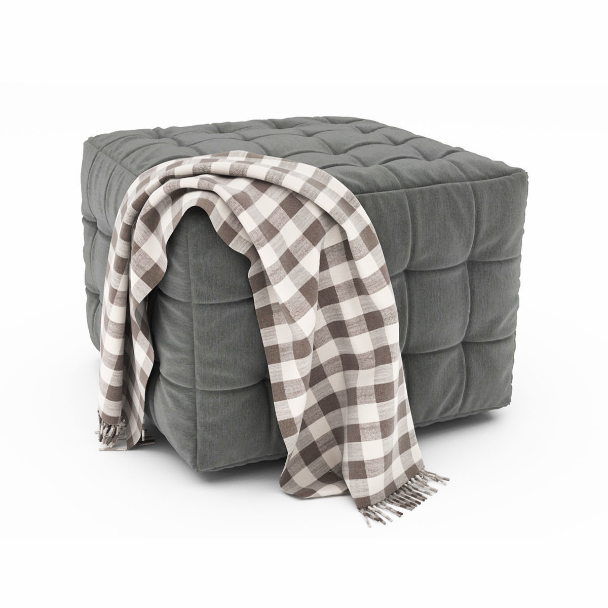 Pouf collection cube blanket 3D model | CGTrader
