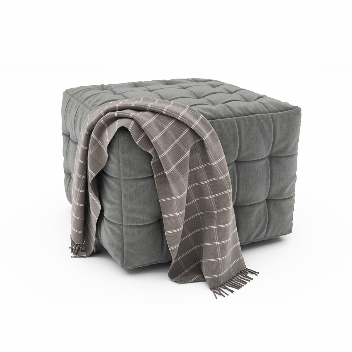 Pouf collection cube blanket 3D model | CGTrader