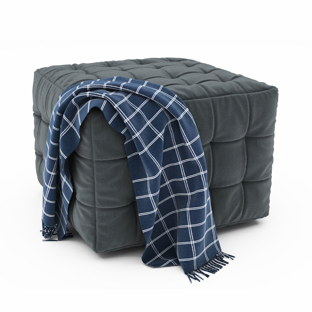 Pouf collection cube blanket 3D model | CGTrader