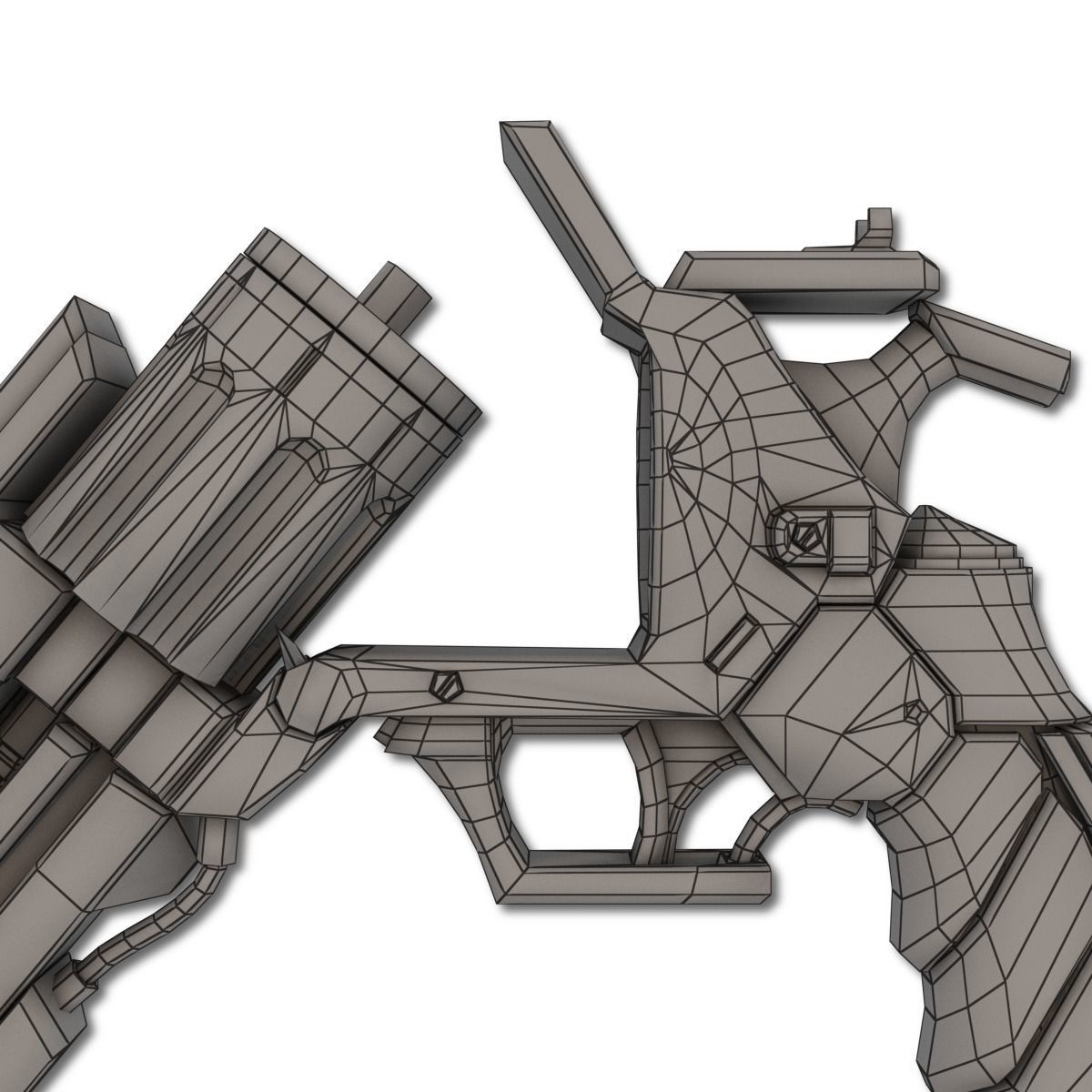 3D model Xenon Hand Revolver VR / AR / low-poly rigged animated | CGTrader