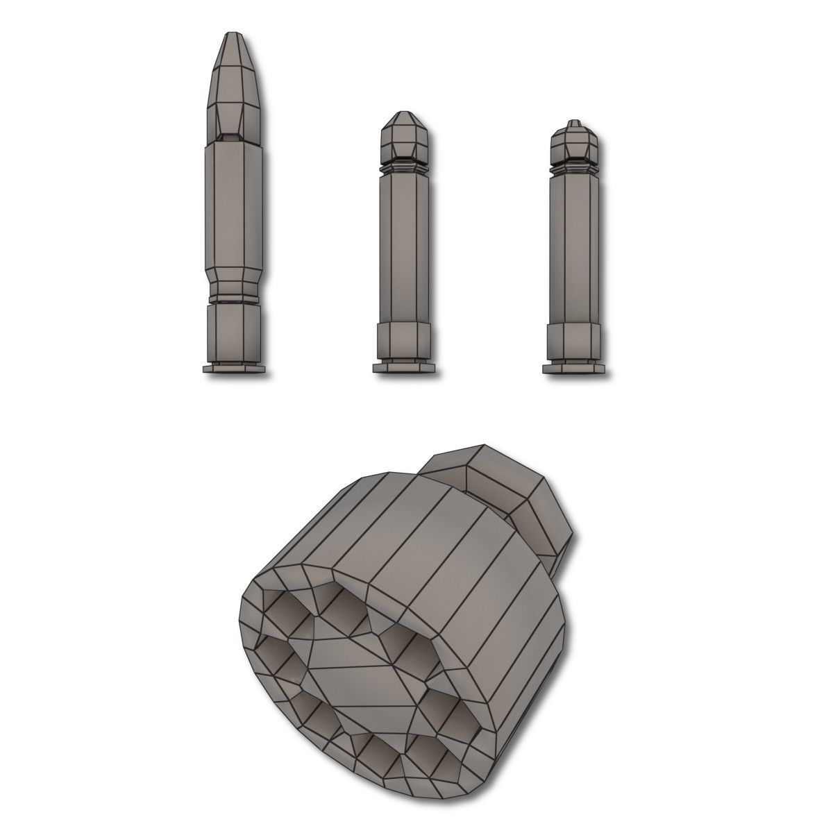 3D model Xenon Hand Revolver VR / AR / low-poly rigged animated | CGTrader