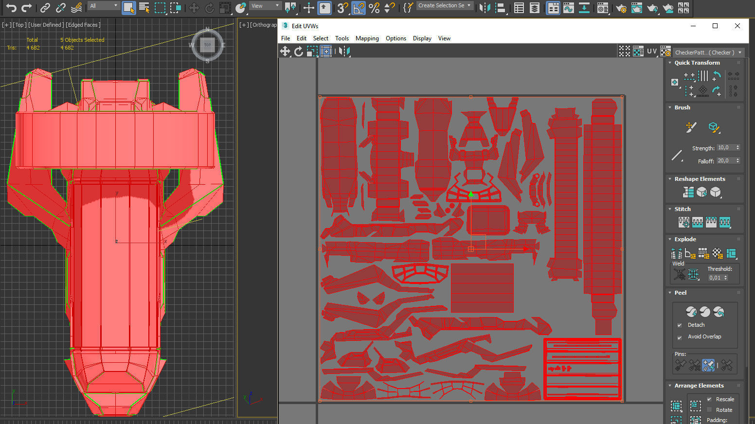3D model Sci Fi Medic Bot PBR Lowpoly VR / AR / low-poly | CGTrader
