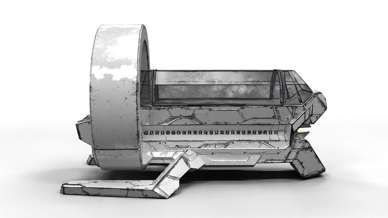 3D model Sci Fi Medic Bot PBR Lowpoly VR / AR / low-poly | CGTrader