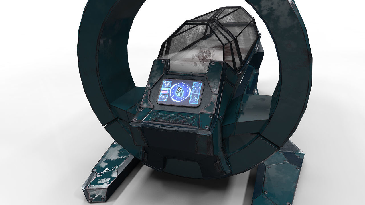 3D model Sci Fi Medic Bot PBR Lowpoly VR / AR / low-poly | CGTrader