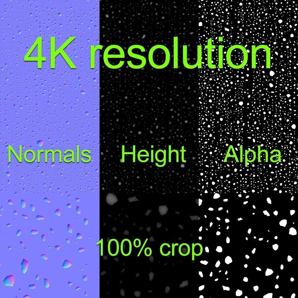 Raindrops Texture 2 Texture | CGTrader