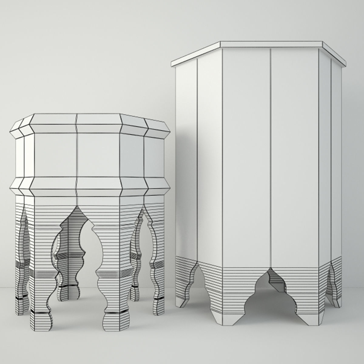Moroccan Tables 3D model | CGTrader