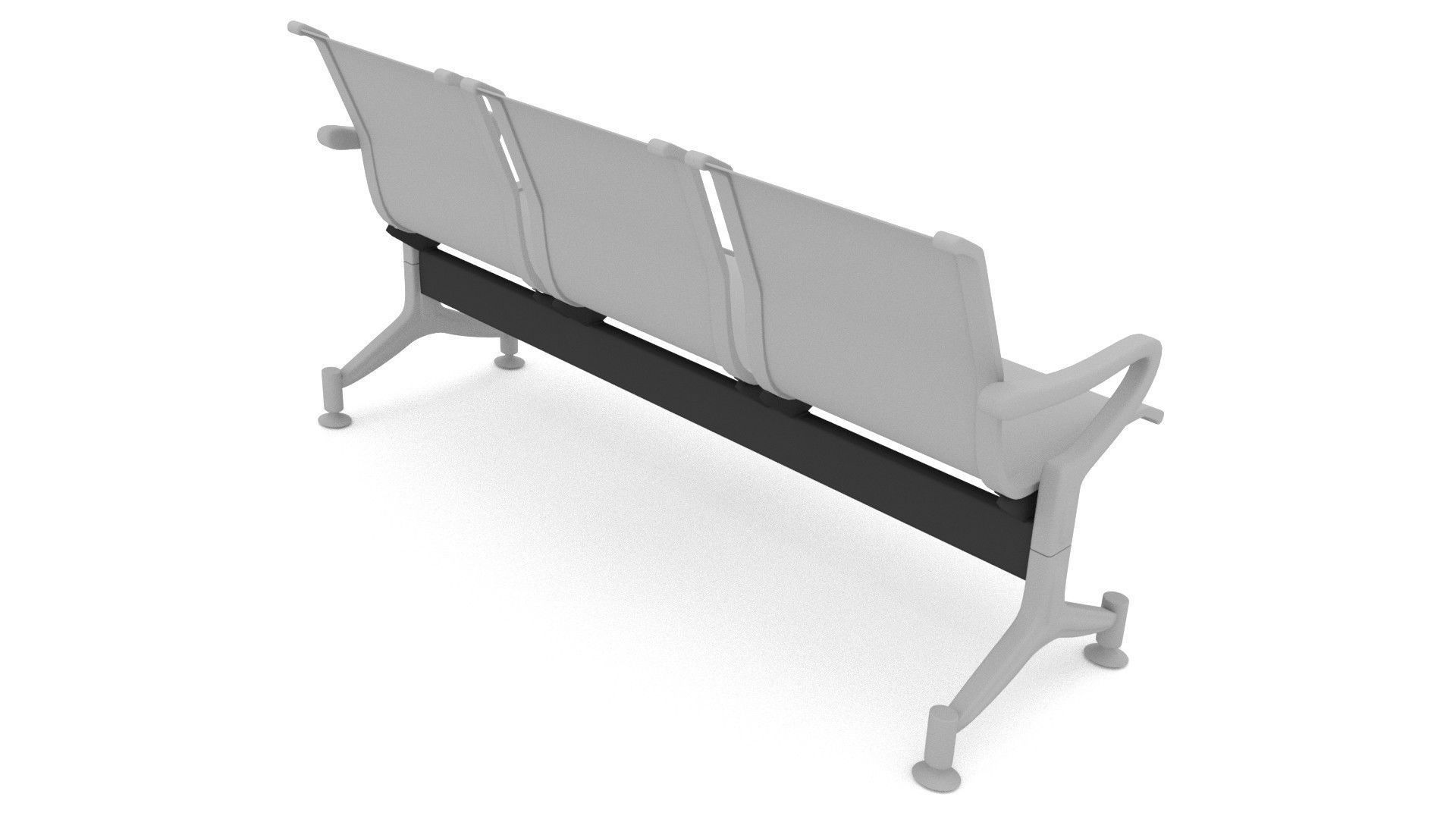 Steel Bench 3D model | CGTrader