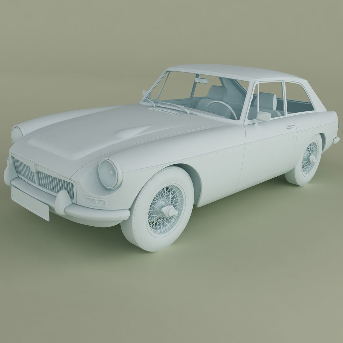 MG MGC GT 3D model | CGTrader