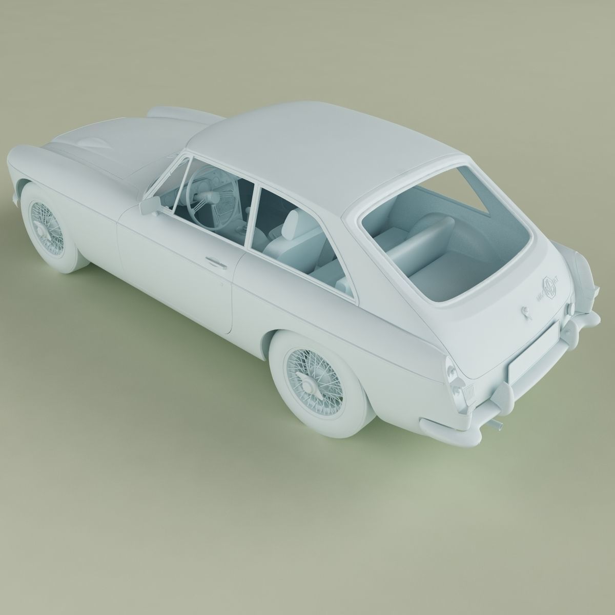 MG MGC GT 3D model | CGTrader