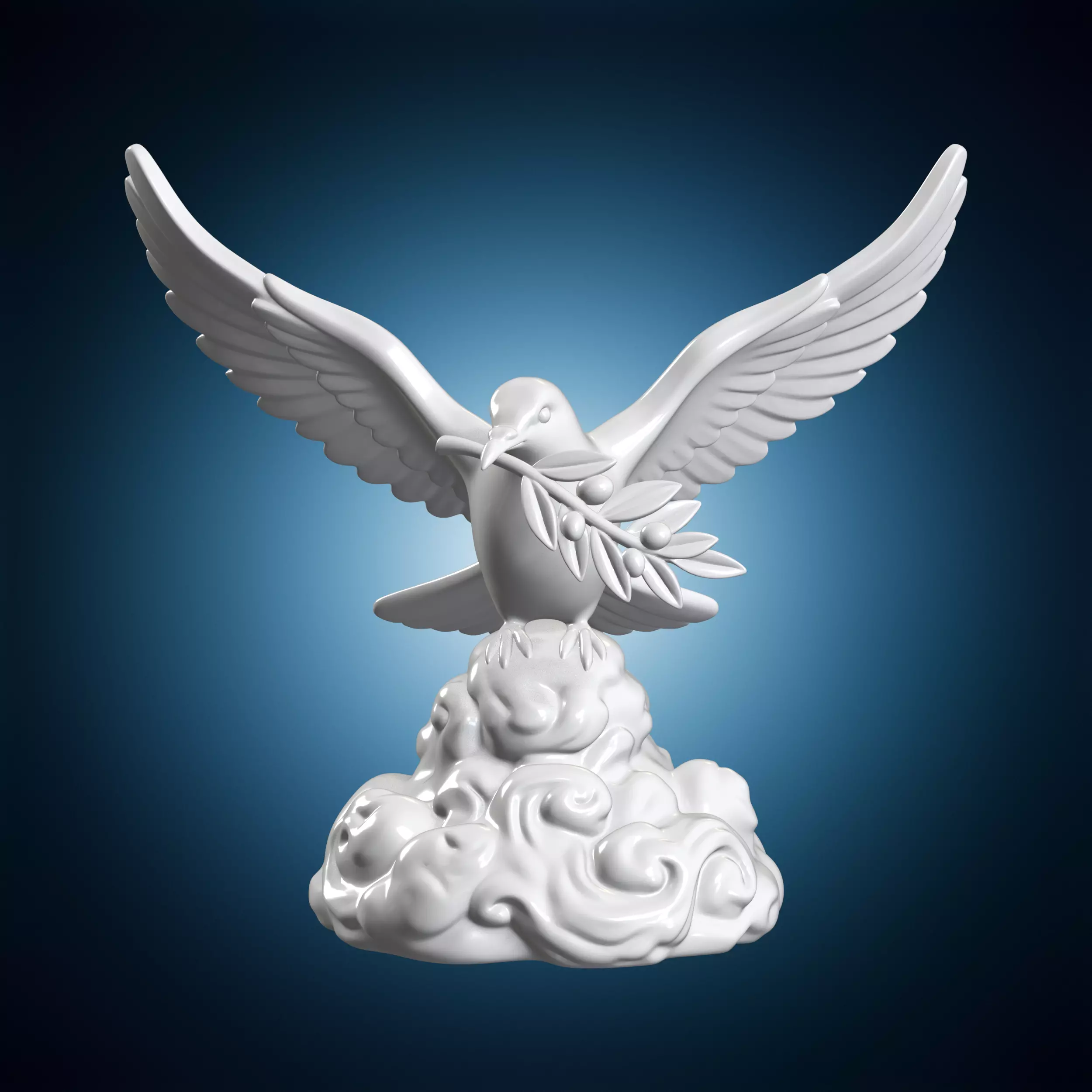 Dove of Peace 3D Print Model 3D model 3D printable | CGTrader