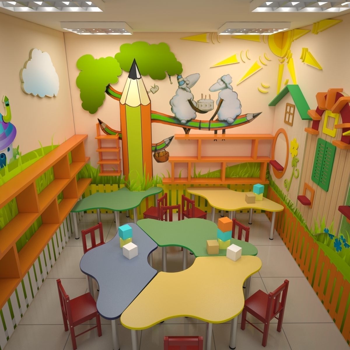 Children Playroom 3D model | CGTrader