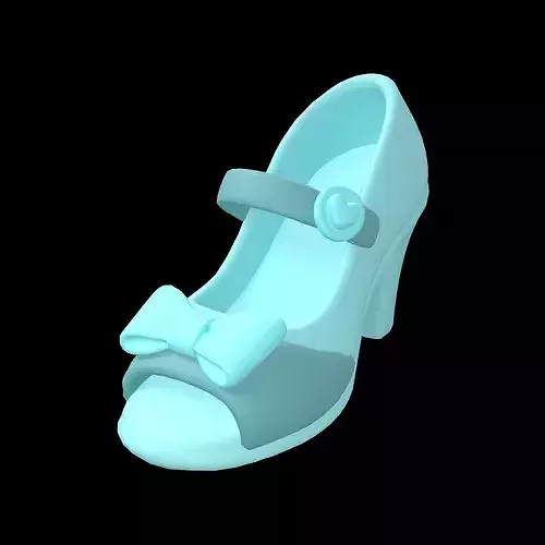 3D model Soft Girl Aesthetic High Heel Icon v1 002 VR / AR / low-poly ...