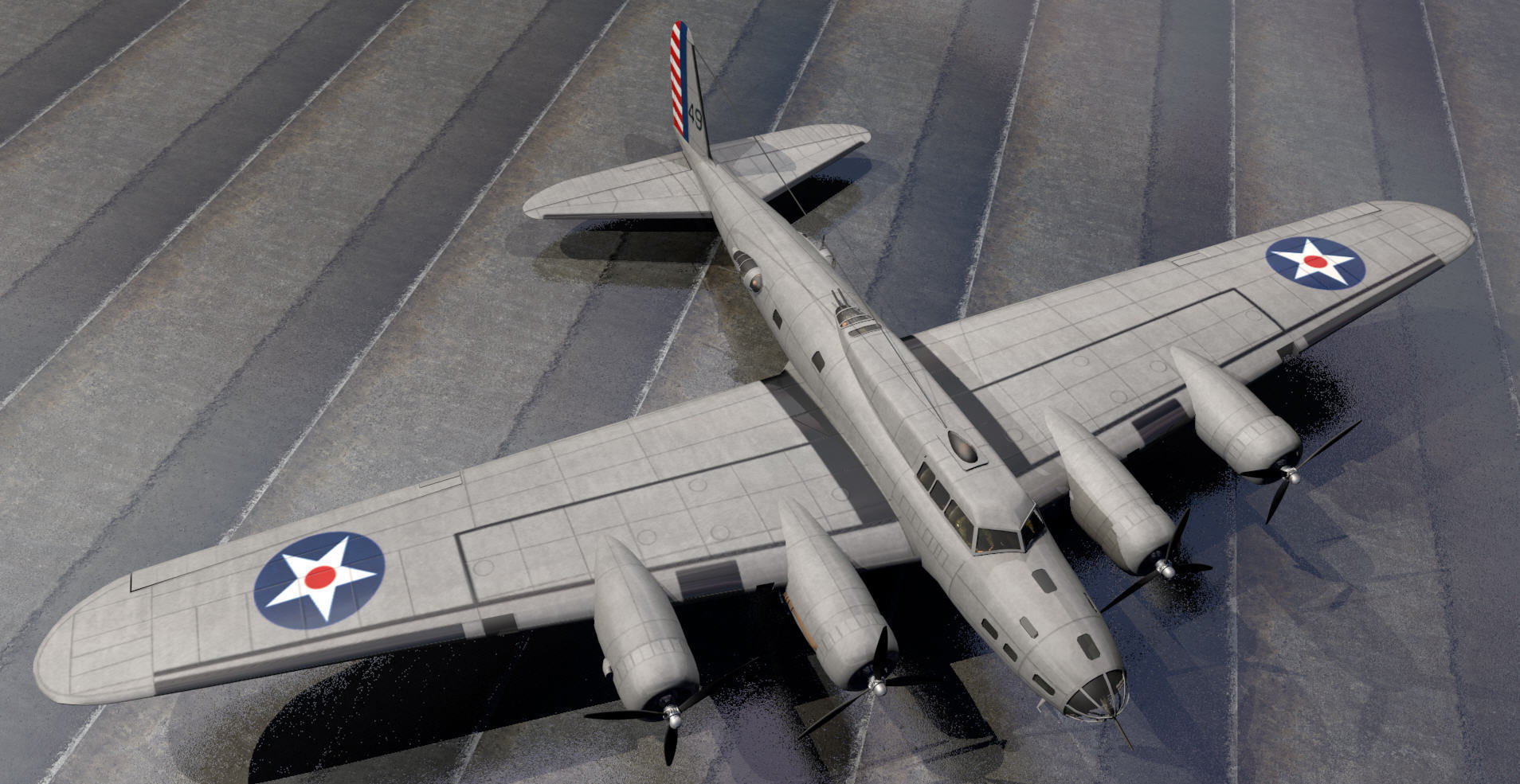 Boeing B-17D Fortress 3D model | CGTrader