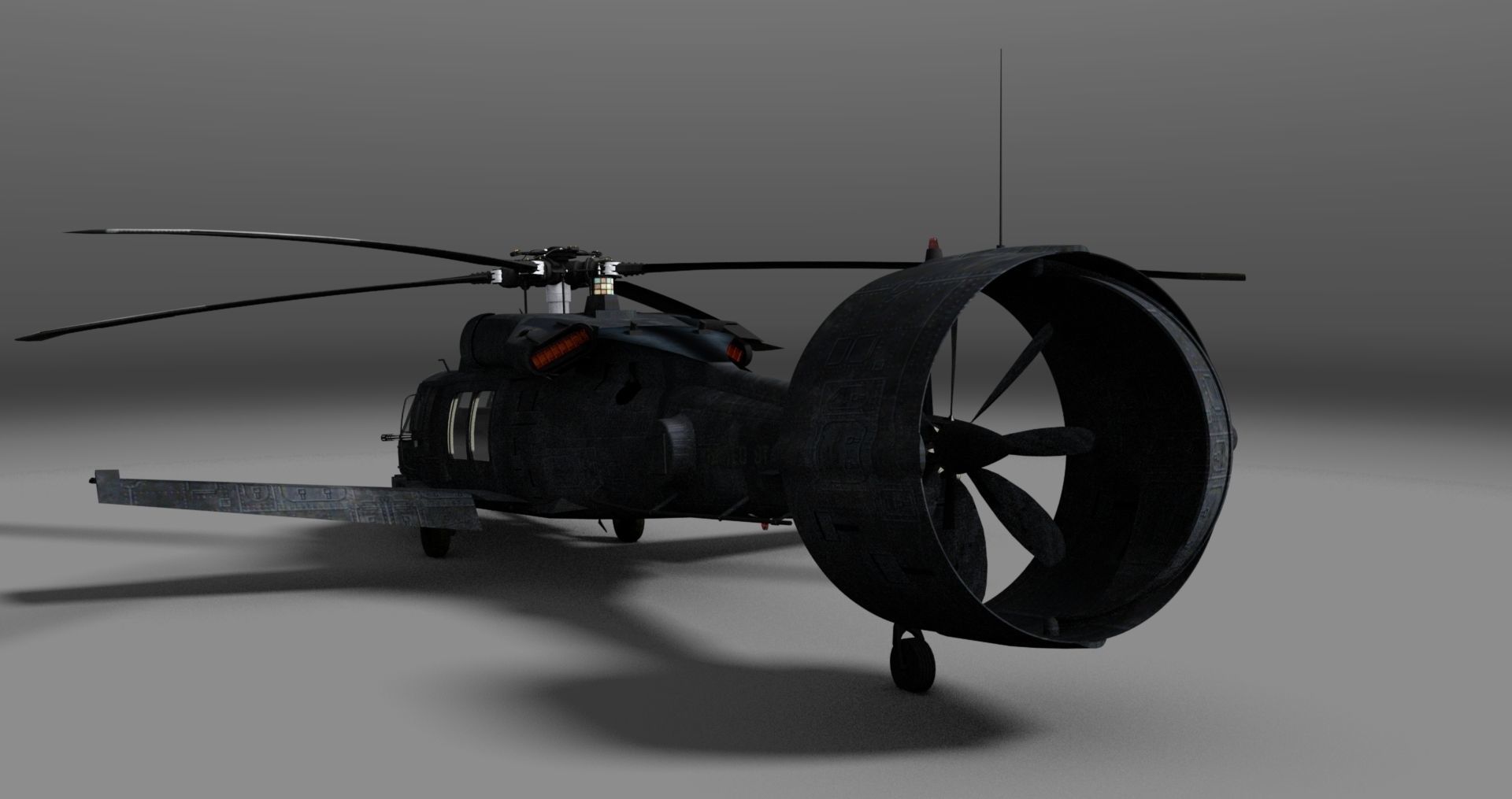 3D model Piasecki X-49 Speedhawk VR / AR / low-poly | CGTrader