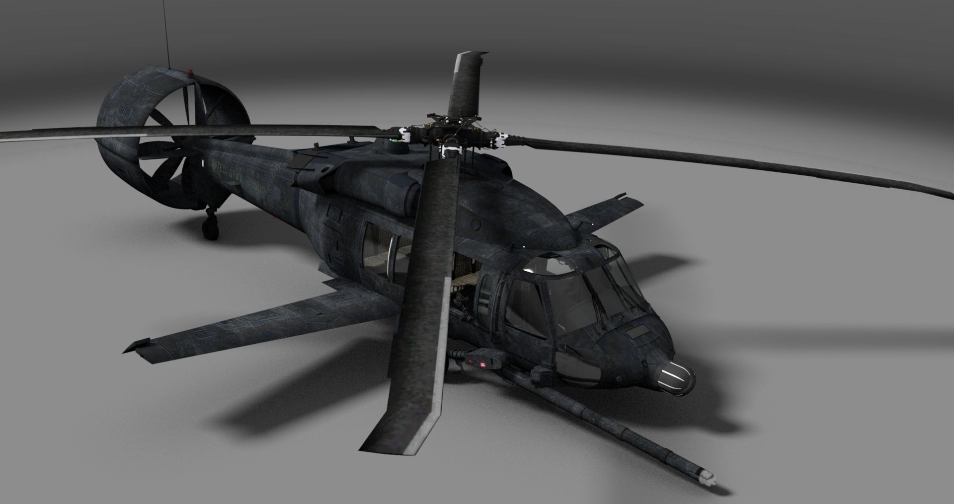 3D model Piasecki X-49 Speedhawk VR / AR / low-poly | CGTrader