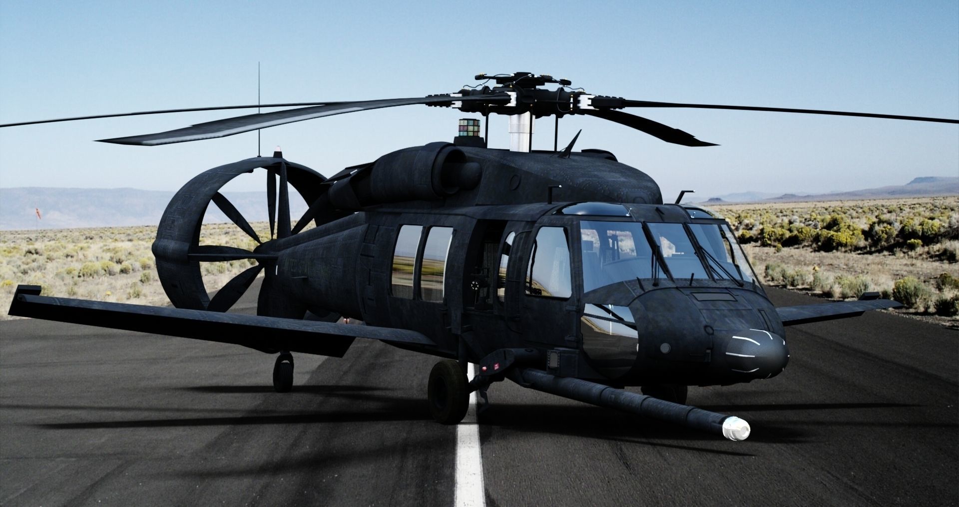 3D model Piasecki X-49 Speedhawk VR / AR / low-poly | CGTrader