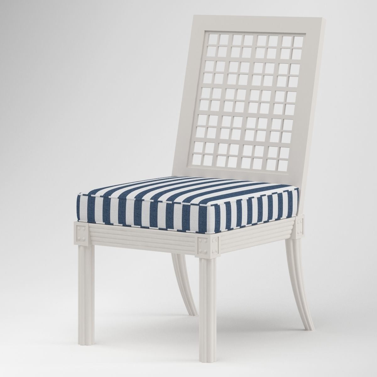3d Striped Outdoor Chair Cgtrader