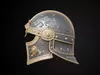 Stylized Royal Knight Dominion Helmet - Golden Lion Crown 3D model 3D ...